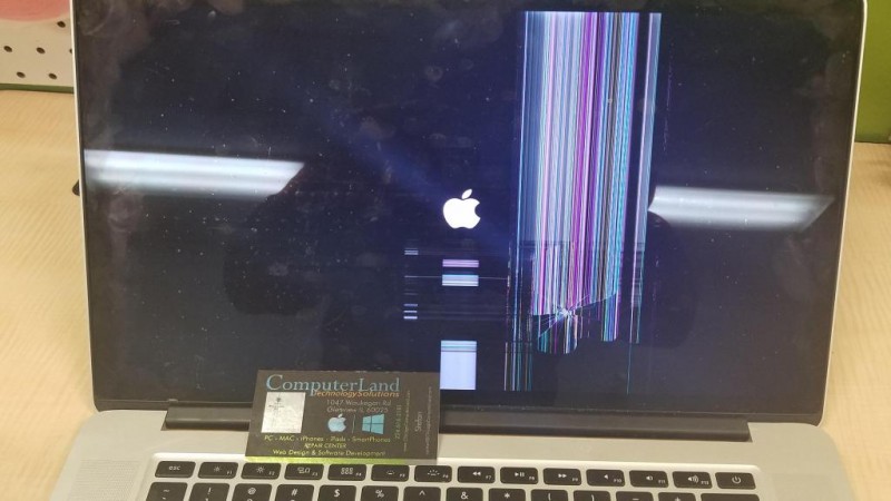 MacBook Pro cracked retina display replacement | ComputerLand LLC